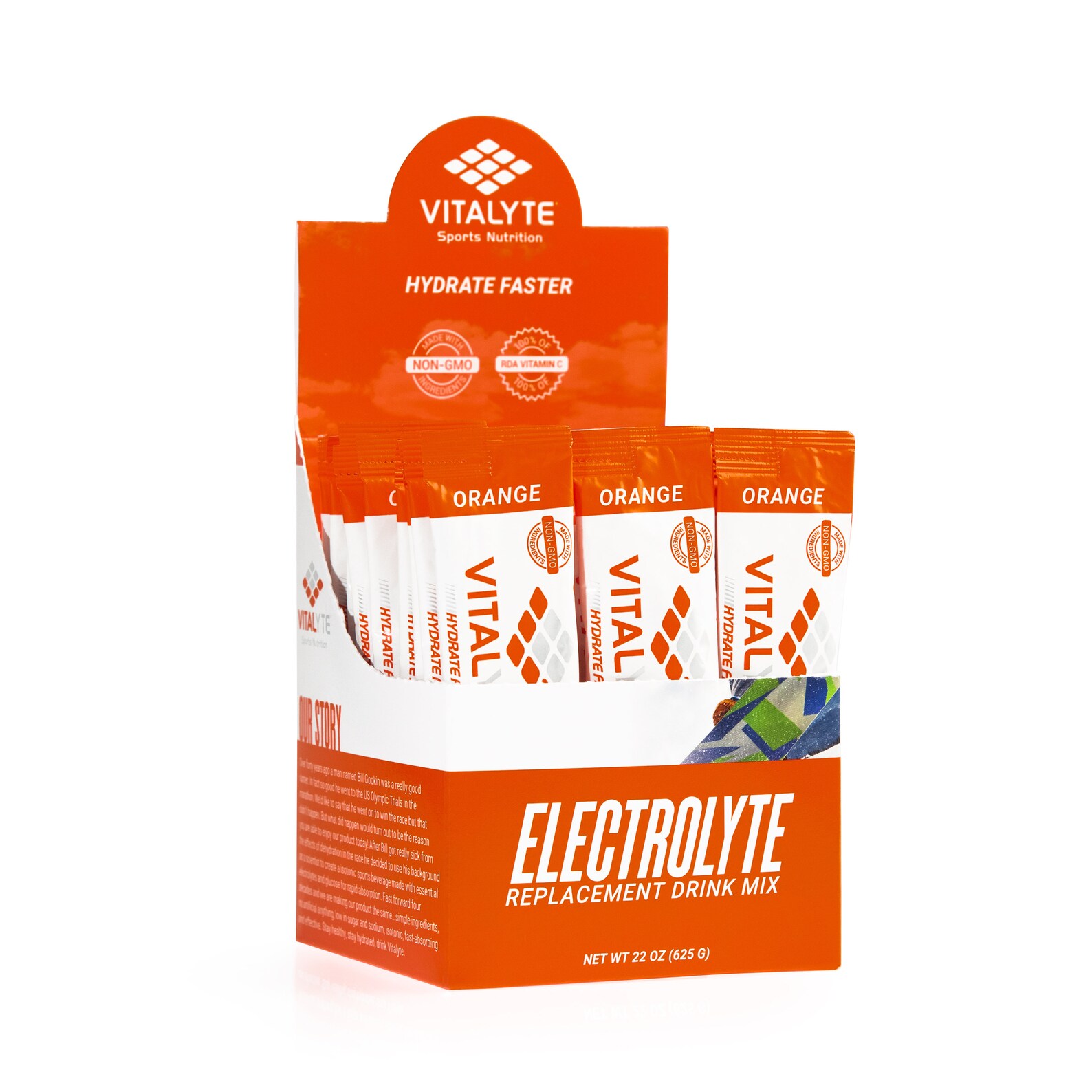 Vitalyte Electrolyte Powder Sports Drink Mix, 25 Single Serving Packets ...
