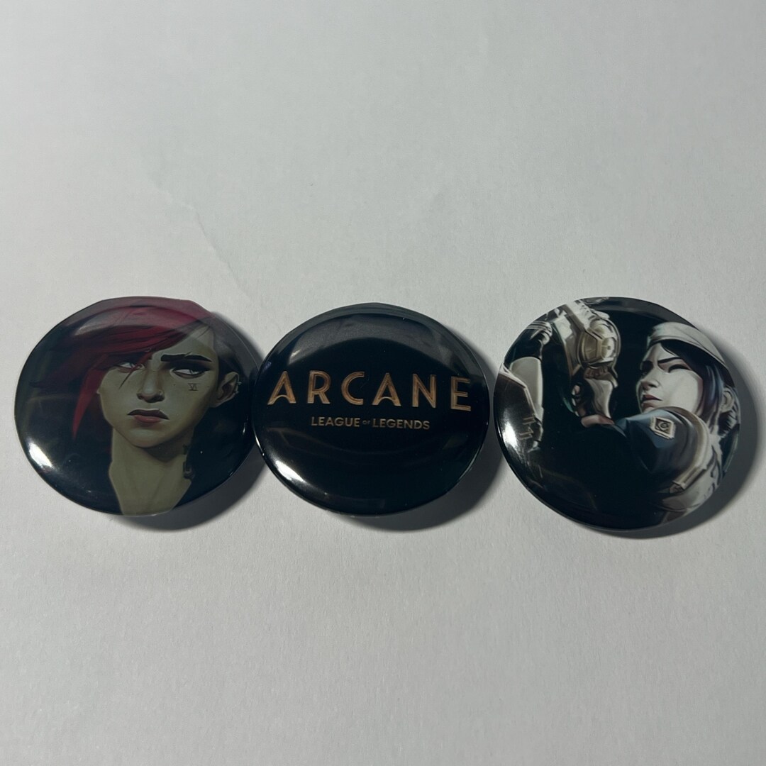 Arcane Button Pin Set 1.5 Pin Set League Pins - Etsy UK