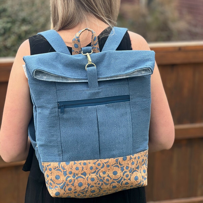 Denim Backpack - Etsy