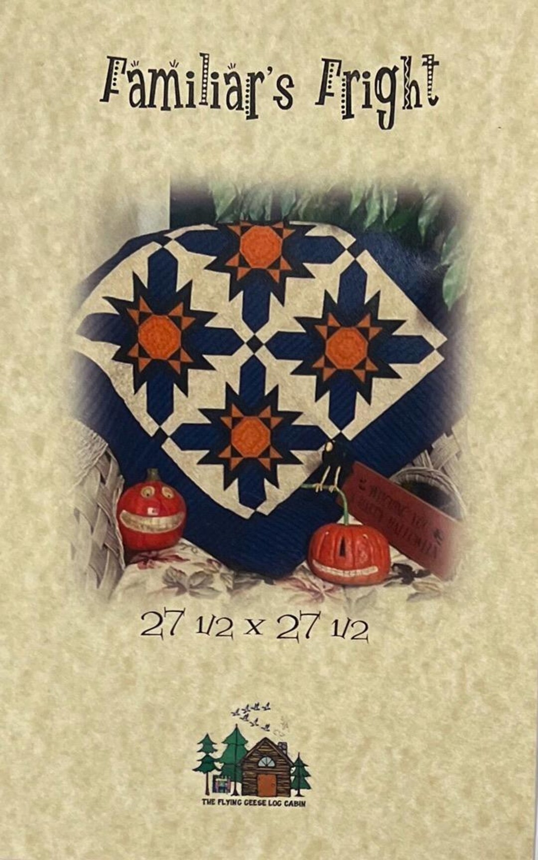 Familiar's Fright Quilt Pattern Halloween Paper Pattern - Etsy