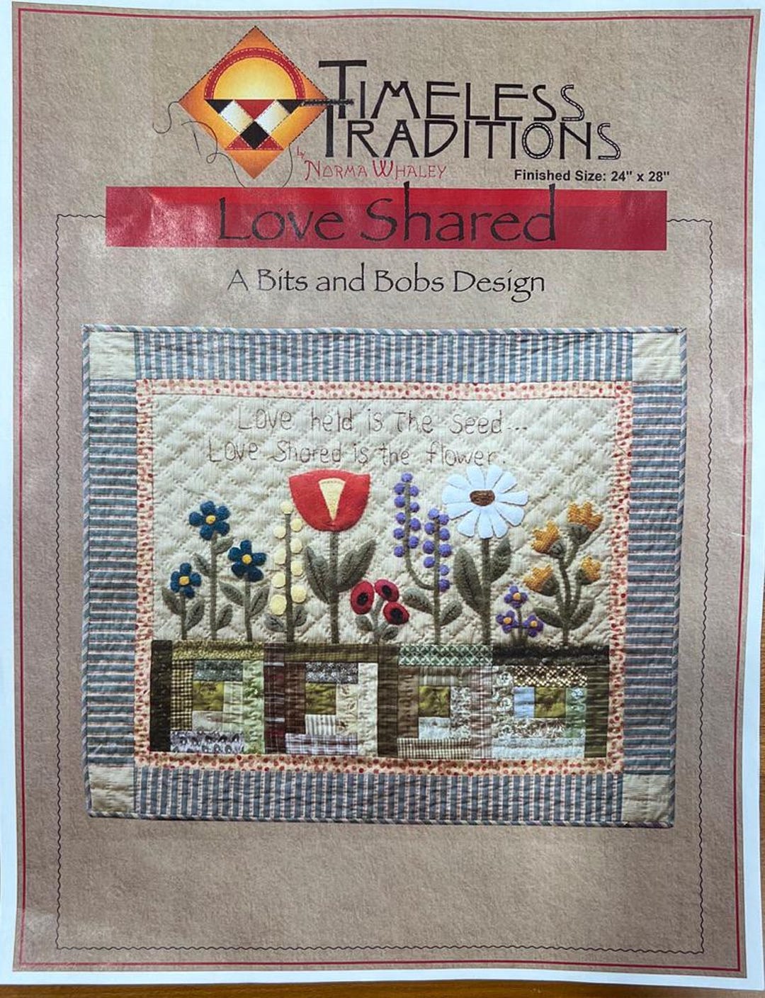 Felted Wool Quilt Kit Wall Hanging Quilt Applique Kit - Etsy