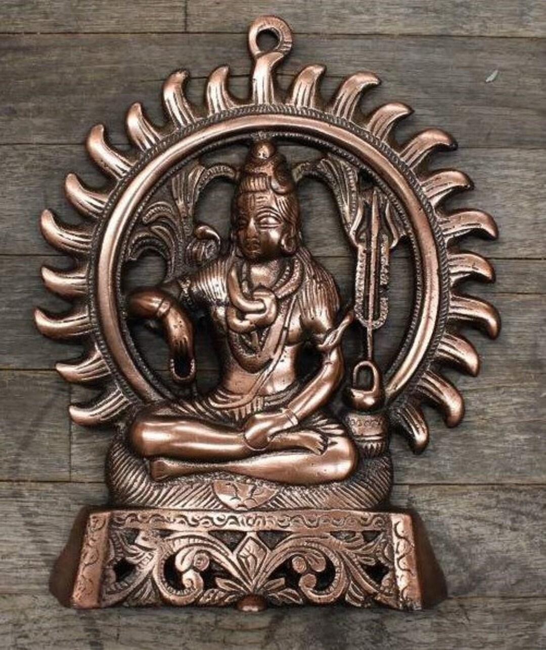 Metal Lord Shiva Figure. Buddhism Hinduism Handmade in - Etsy