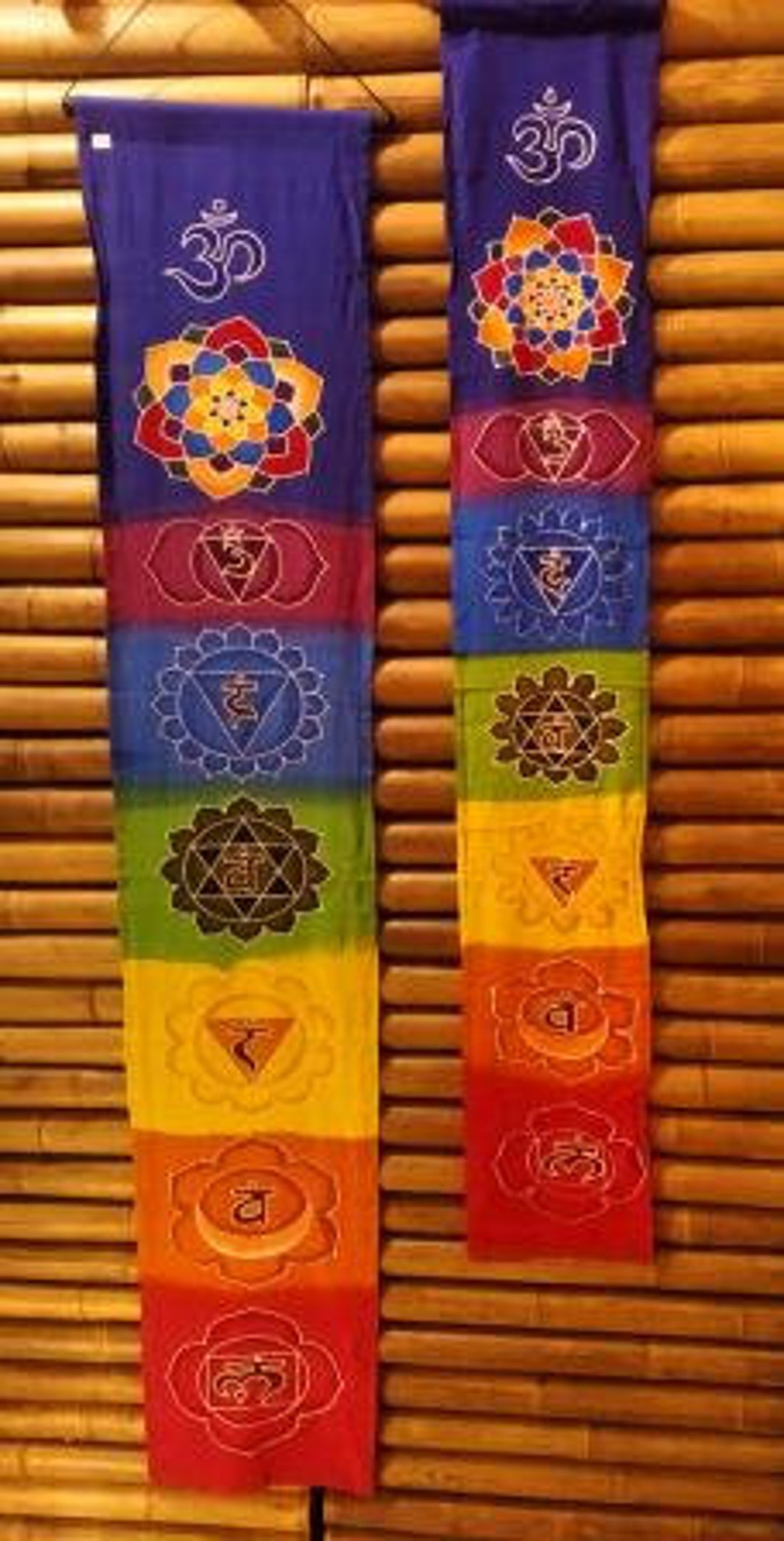 Batik Decoration 7 Chakras. Yoga, Meditation. - Etsy