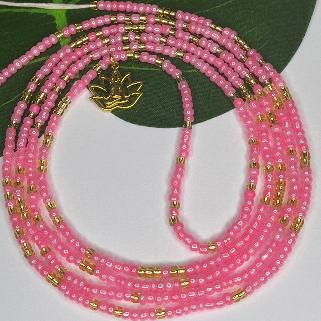 Lotus Waistbeads African Waist Beads Body Beads Weight Loss Beads Belly ...
