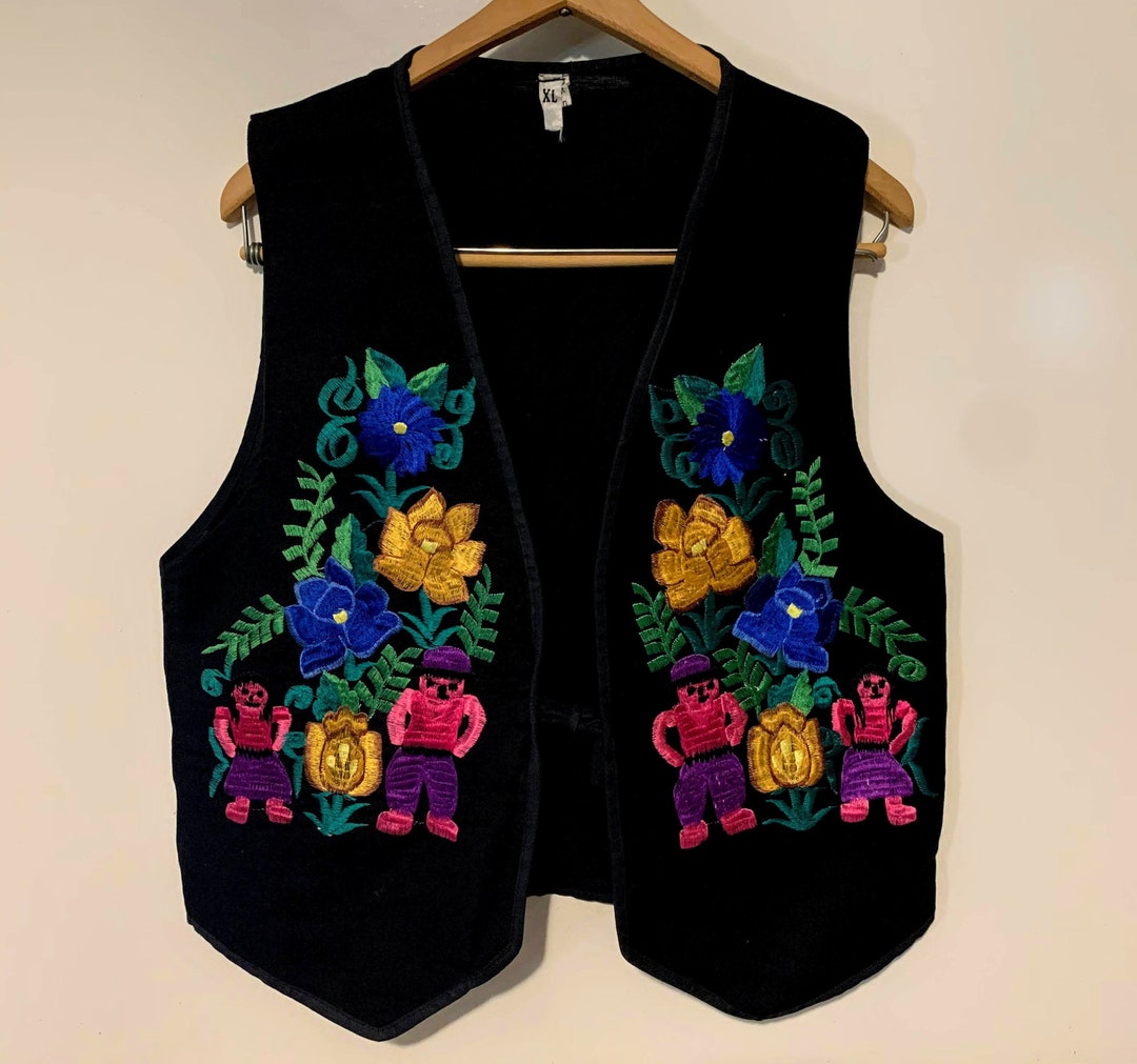 Embroidered Adult Women's Vest - Etsy