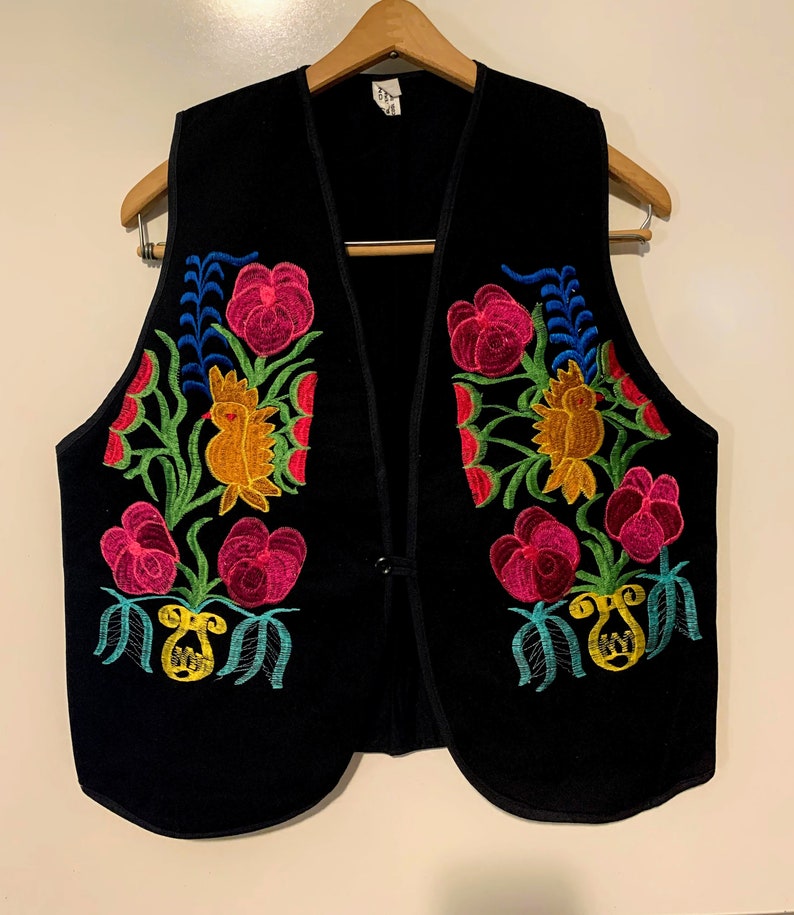 Embroidered Adult Women's Vest - Etsy