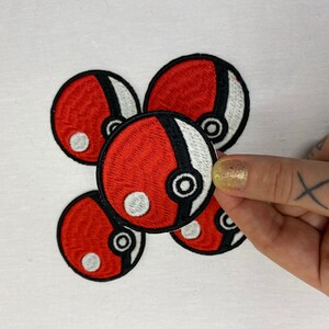Pokeball Iron on Patch - Etsy