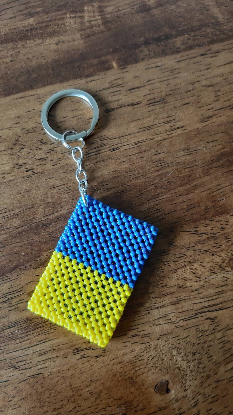 Ukraine Emblem Keychain. Ukraine Flag Keyring. Stand With Ukraine ...