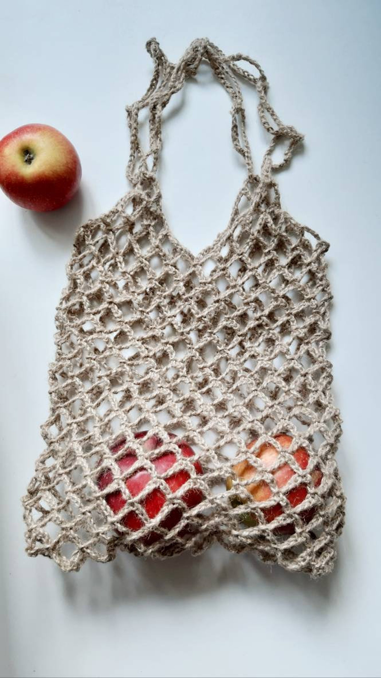 Jute Shopping Net Bag Avoska Reusable Crochet Jute Tote Bag - Etsy