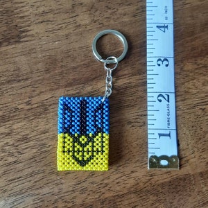 Ukraine Emblem Keychain. Ukraine Flag Keyring. Stand With Ukraine ...