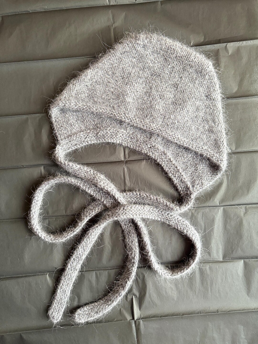 Angora Bonnet Women, Bonnet Adult, Many Colors. Long Ties Hat Bonnet ...