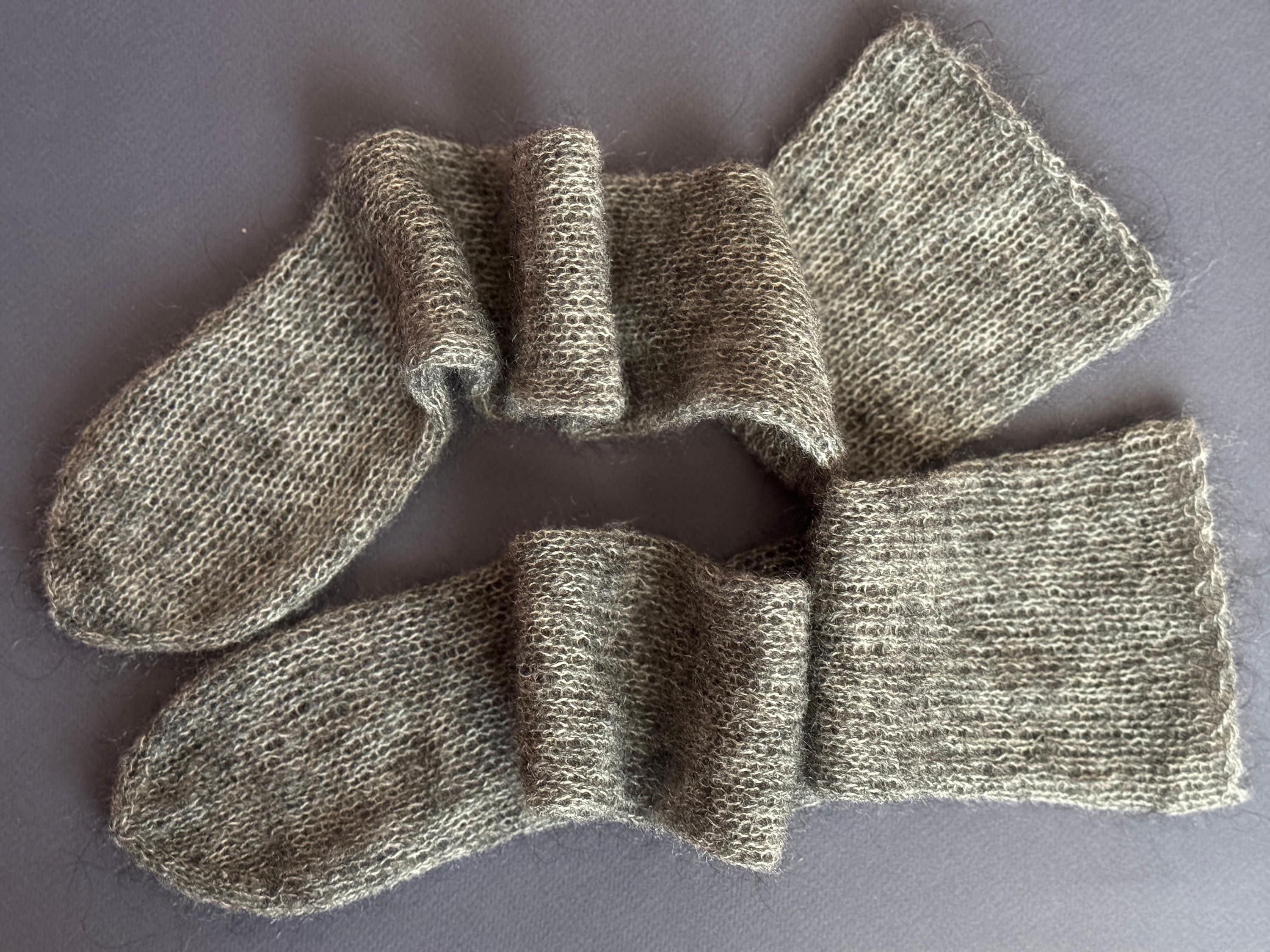 Mohair Long Socks, Slouch Socks, Fuzzy Sheer Mohair Bed Socks, Knitted ...