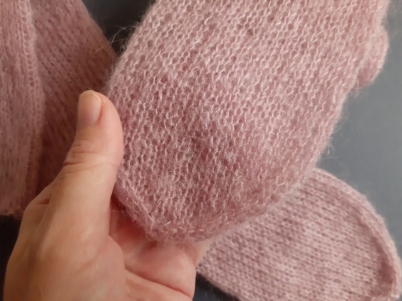 Mohair Long Socks, Slouch Socks, Fuzzy Sheer Mohair Bed Socks, Knitted ...