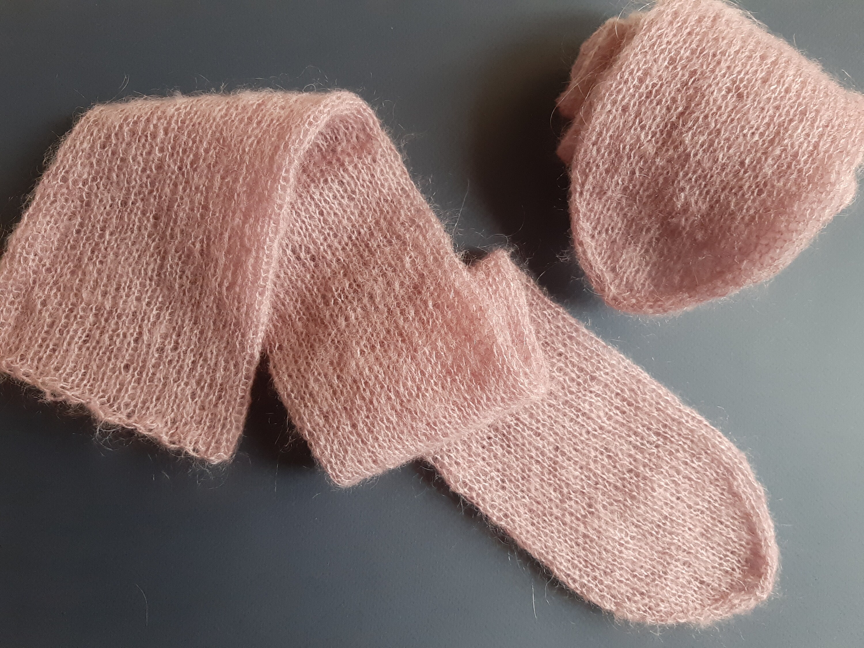 Mohair Long Socks, Slouch Socks, Fuzzy Sheer Mohair Bed Socks, Knitted ...