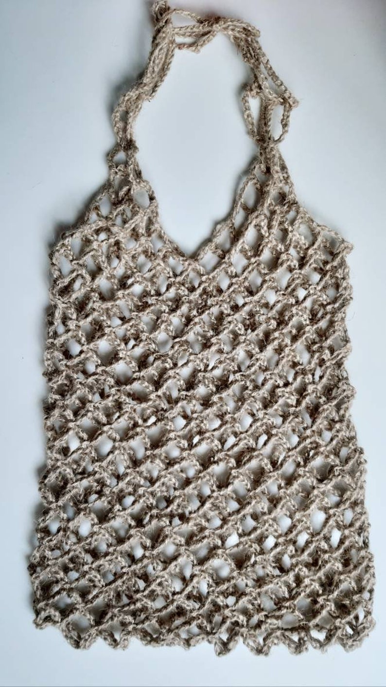 Jute Shopping Net Bag Avoska Reusable Crochet Jute Tote Bag - Etsy