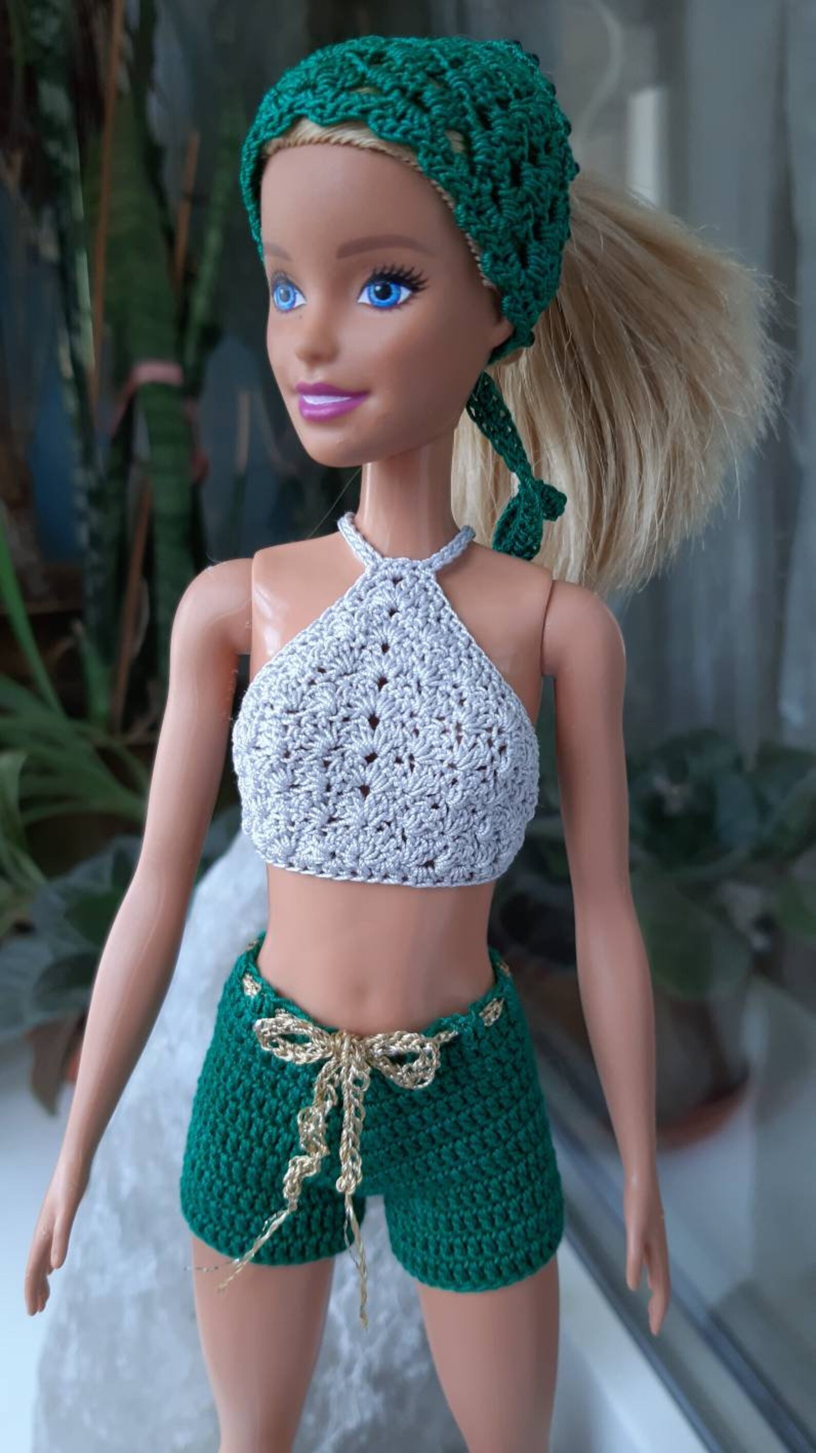 Doll Clothes - Doll Crop Top. Gray Crochet Top for 11.5 Inch Dolls ...
