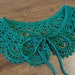 Emerald Green Lace Collar Crochet Handmade Collar for Women - Etsy