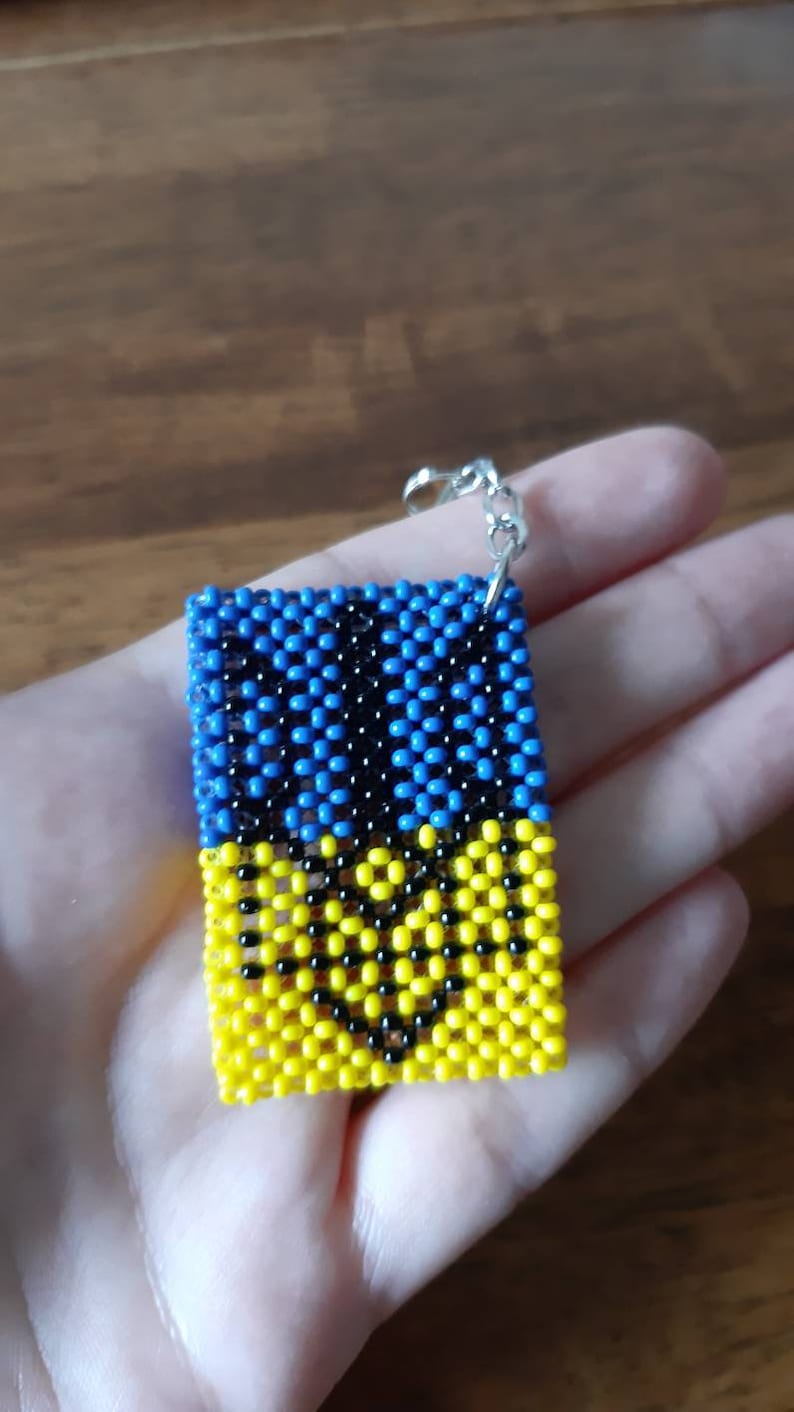 Ukraine Emblem Keychain. Ukraine Flag Keyring. Stand With Ukraine ...