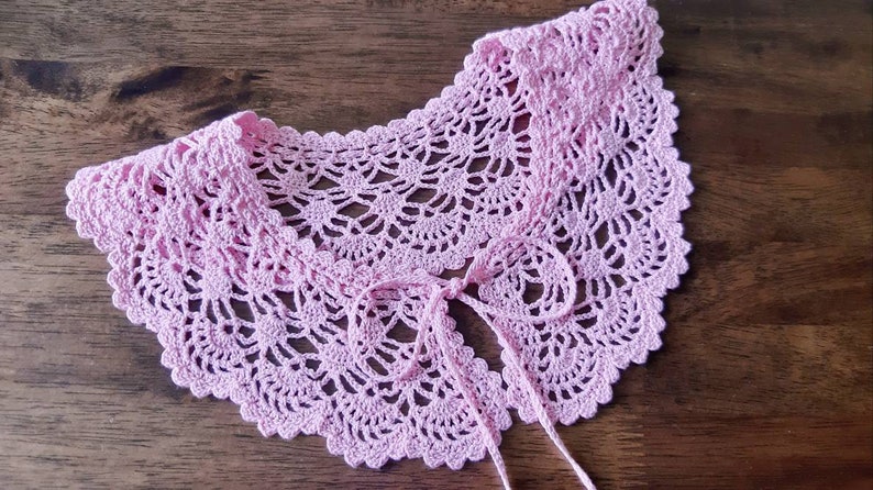 Red Lace Crochet Collar Lace Yoke Collar Ruby Collar - Etsy