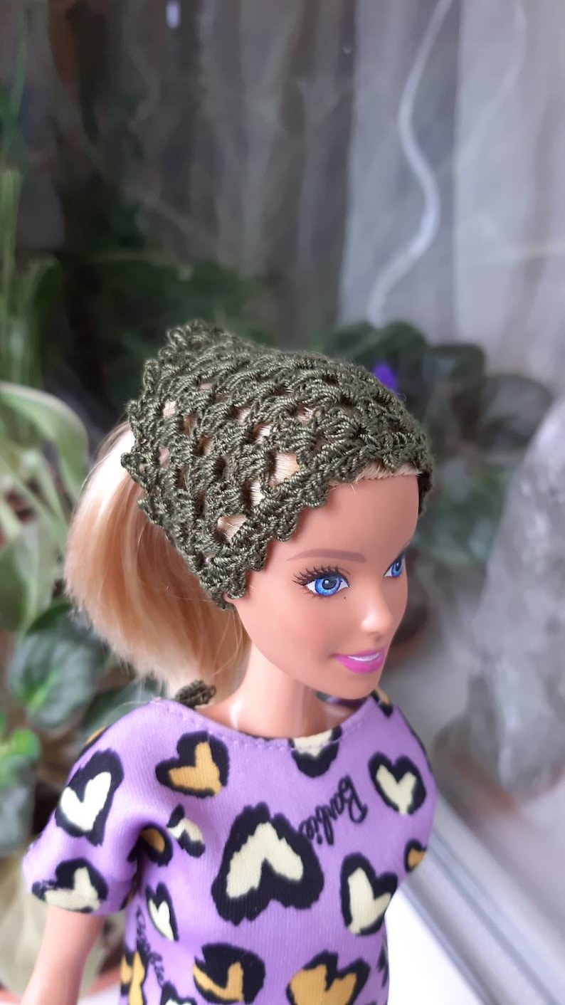 Doll Clothes - Fall Doll BANDANA 1:6 Scale, Lace Bandanna Headscarf for ...