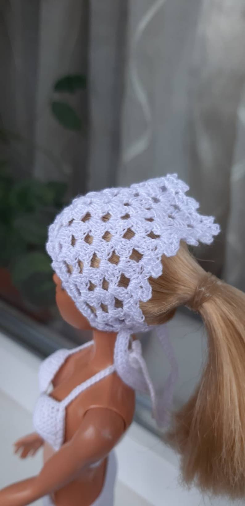 Doll Clothes - Fall Doll BANDANA 1:6 Scale, Lace Bandanna Headscarf for ...