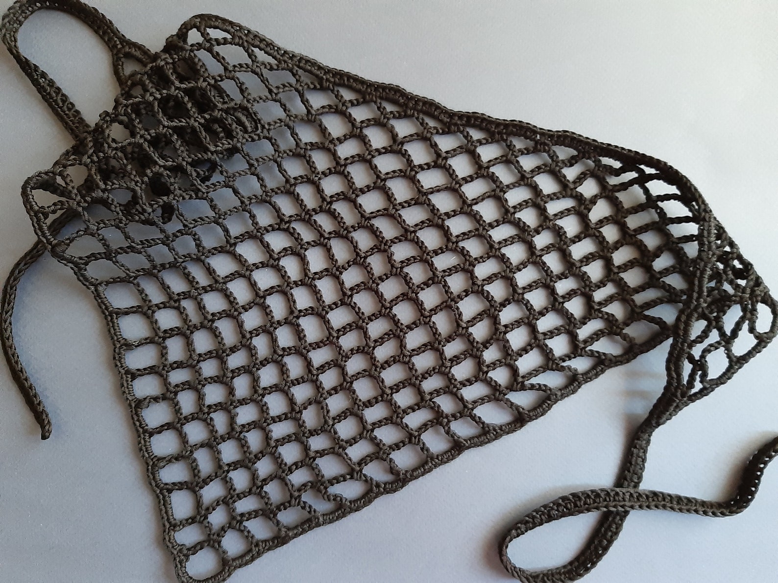 Black Net Bandana. Lace Kerchief. Cotton Triangle Lace Head Scarf. Mesh ...
