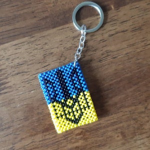 Ukraine Emblem Keychain. Ukraine Flag Keyring. Stand With Ukraine ...