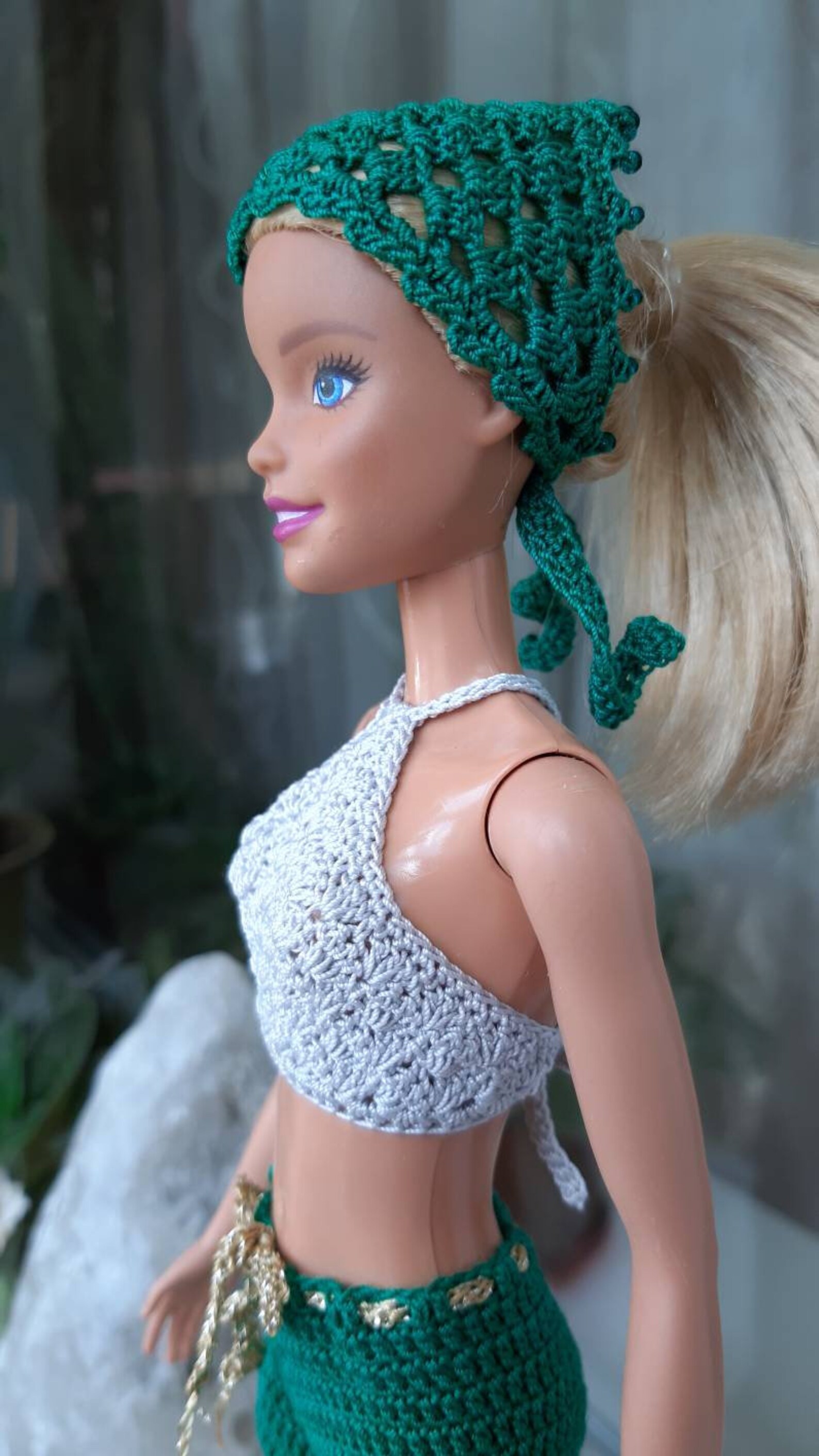 Doll Clothes - Doll Crop Top. Gray Crochet Top for 11.5 Inch Dolls ...