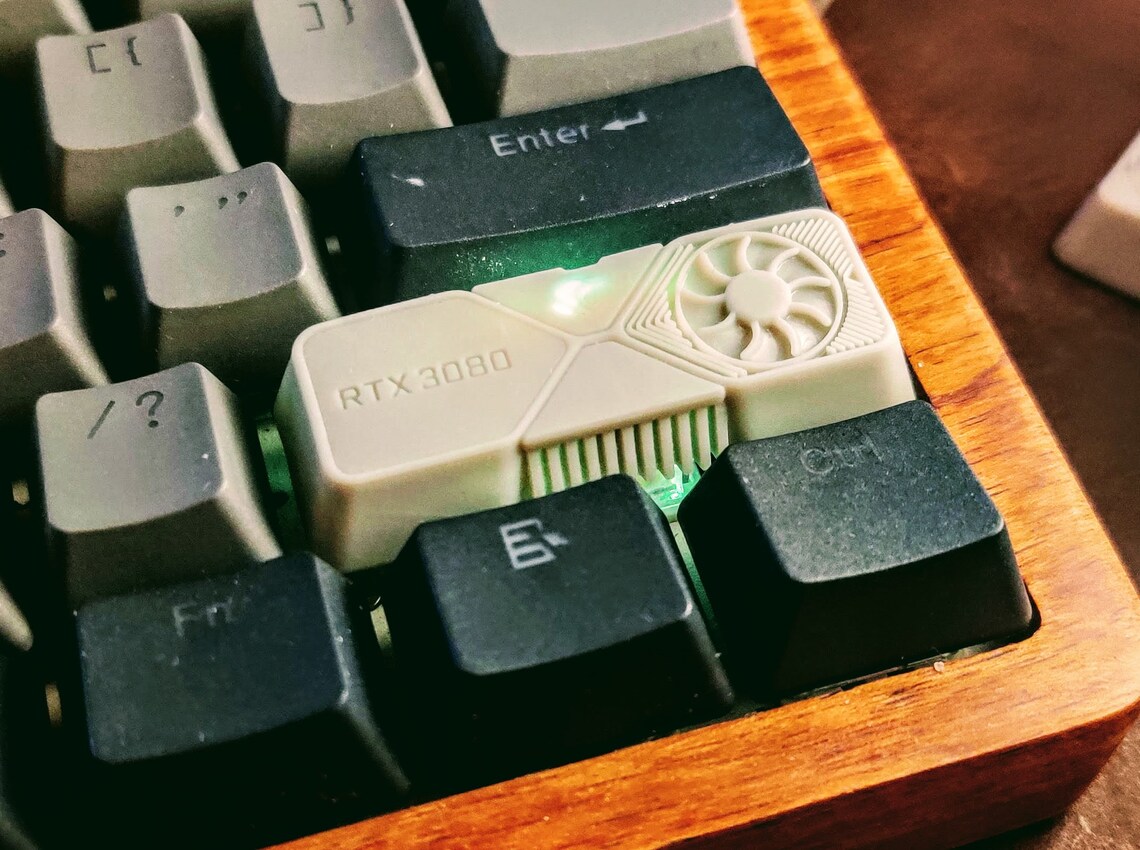 NVIDIA gpu 3080 / 3090 GTX RTX Keycap for mechanical keyboards | Etsy