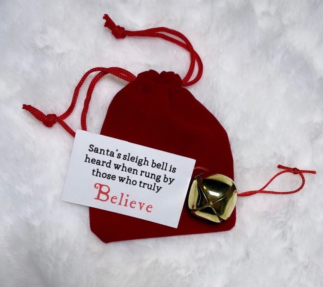 Santa's Bell Sleigh Bell Believe Bell Christmas Bell Christmas Gift for ...