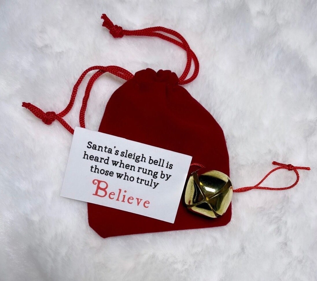 Santa's Bell Sleigh Bell Believe Bell Christmas Bell Christmas Gift for ...