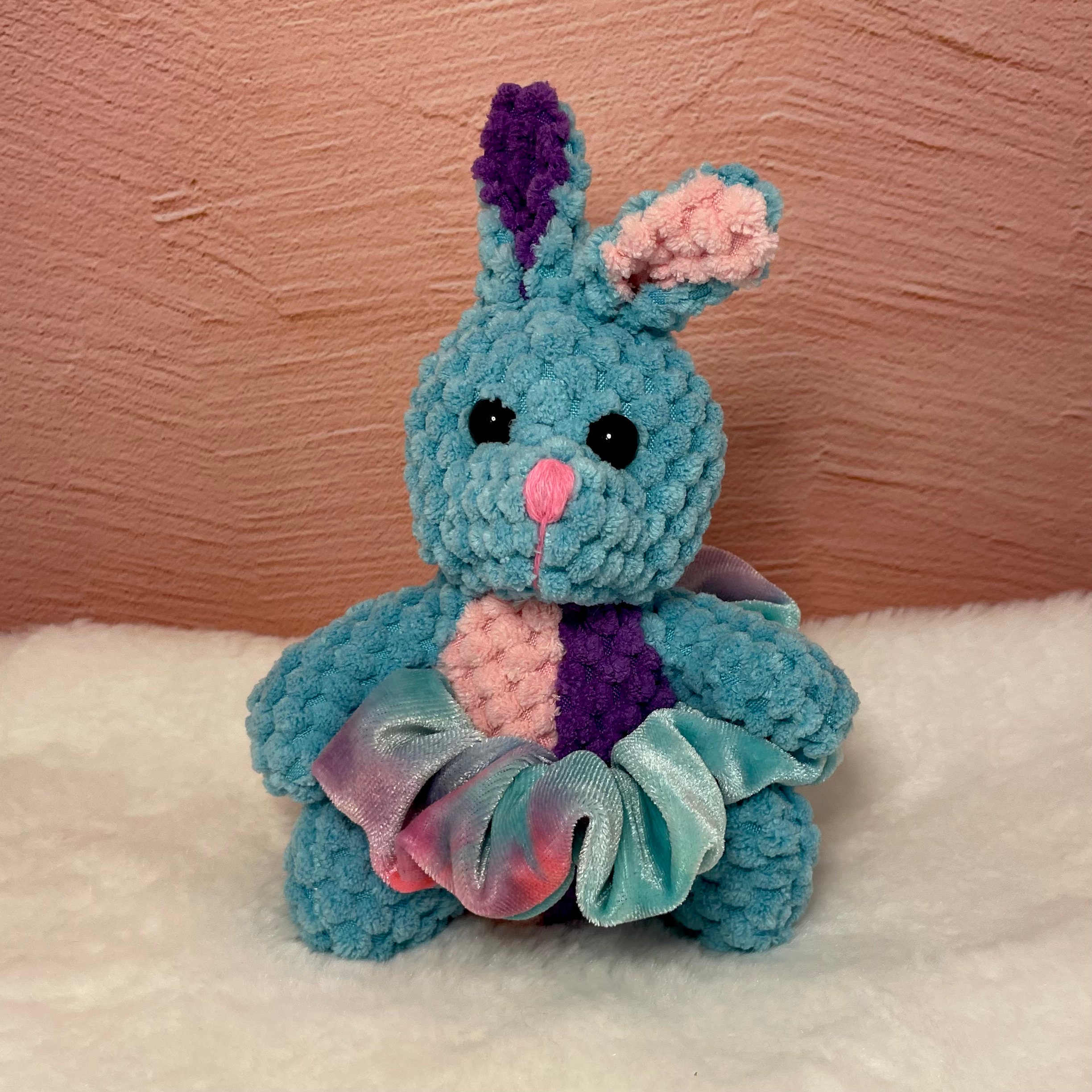 Bunny Stuffed Animal & Scrunchie Easter Bunny Easter Gift - Etsy