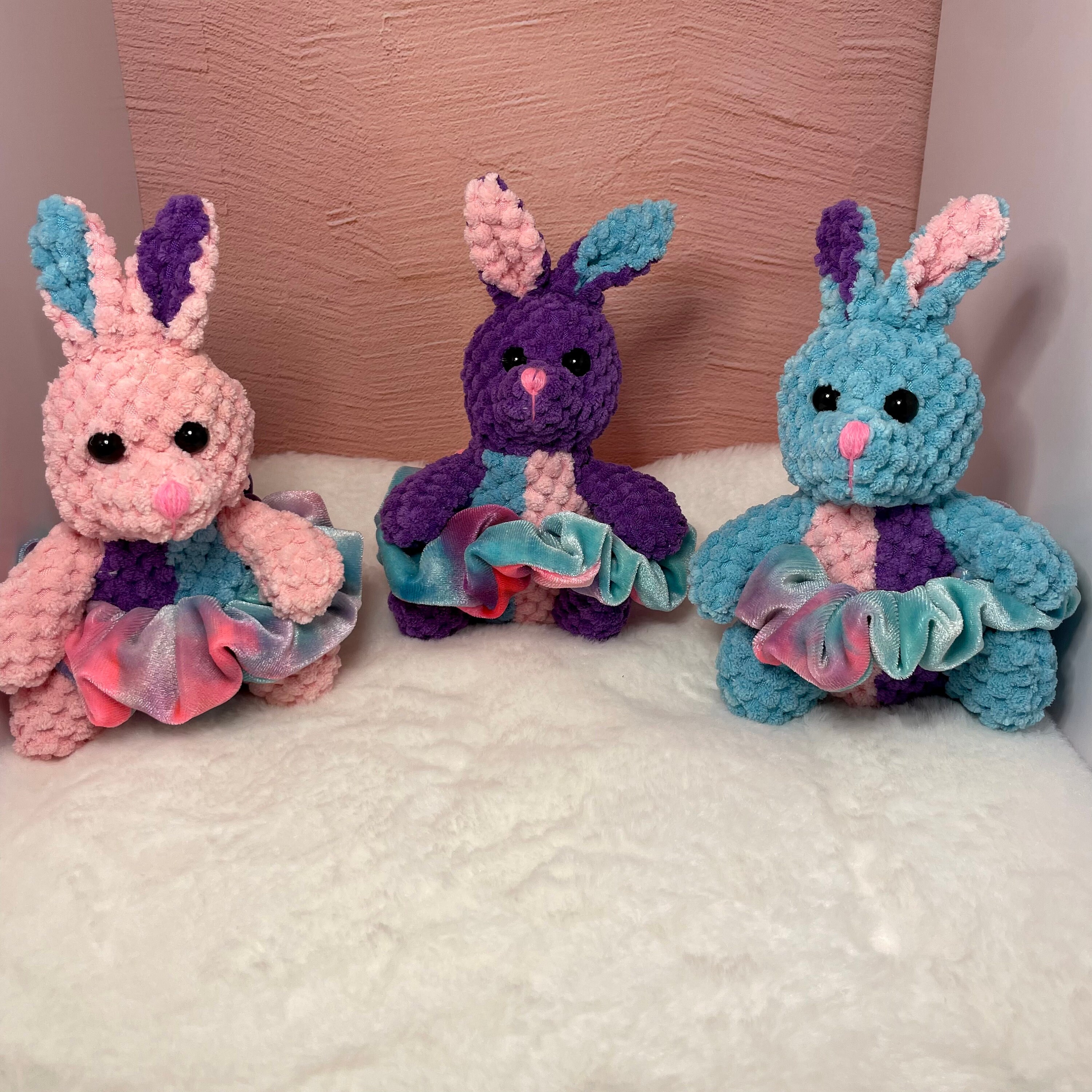 Bunny Stuffed Animal & Scrunchie Easter Bunny Easter Gift - Etsy