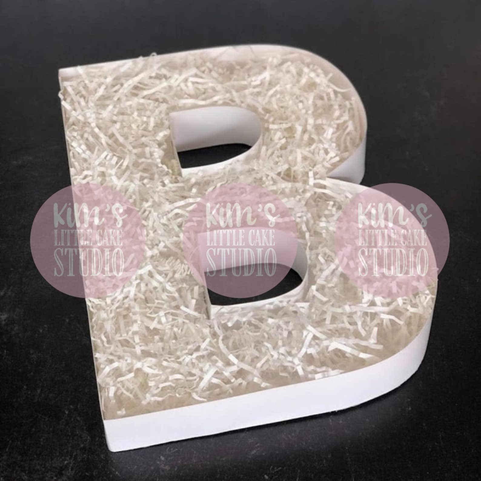 Letter or Number Fillable Box in White for Cupcakes Treats - Etsy