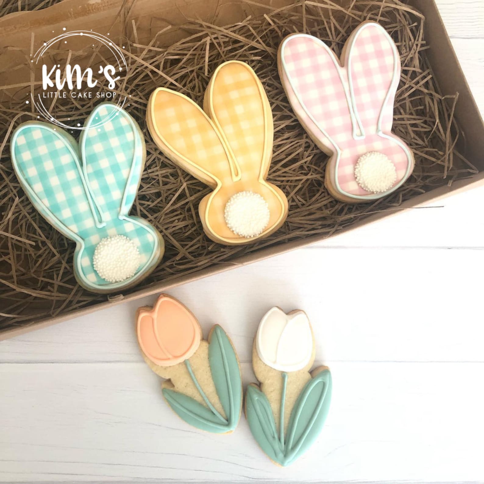 TULIP COOKIE BOUQUET Decorated Sugar Cookies Springtime - Etsy