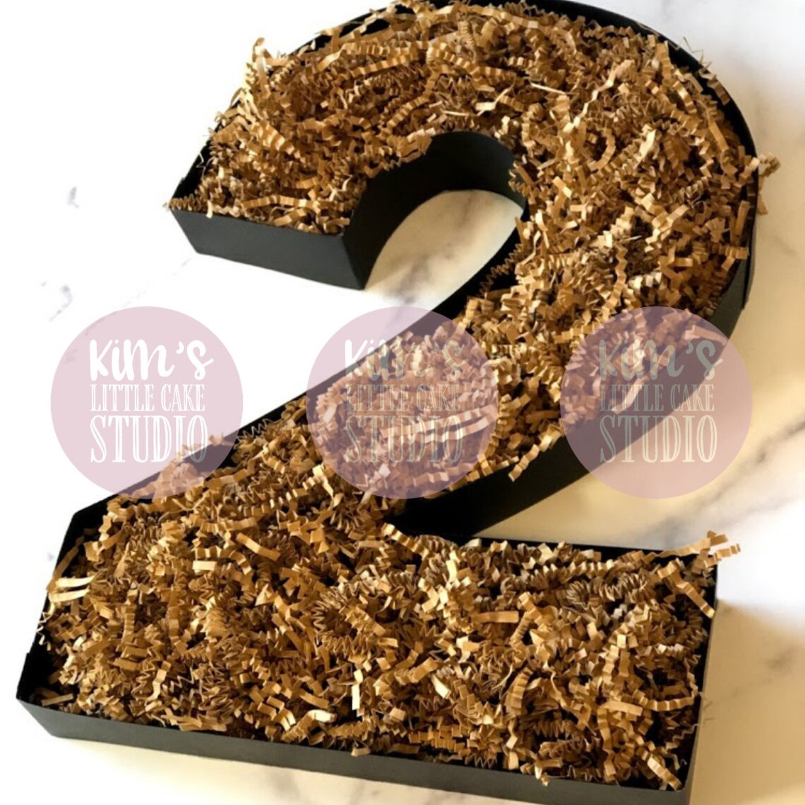 Letter or Number Fillable Box in Black for Cupcakes Treats - Etsy