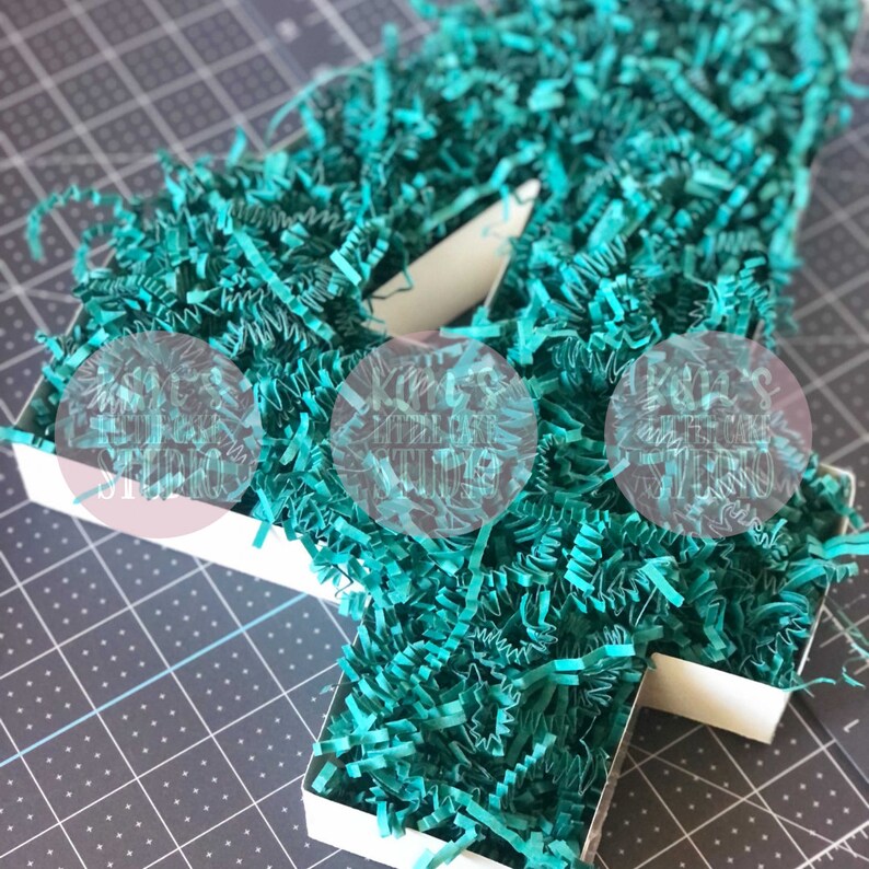 Letter or Number Fillable Box in White for Cupcakes Treats - Etsy