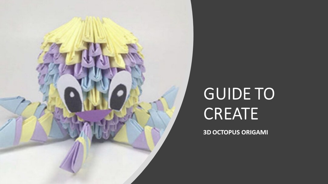 Guide to Paper 3D Origami - Octopus - Etsy