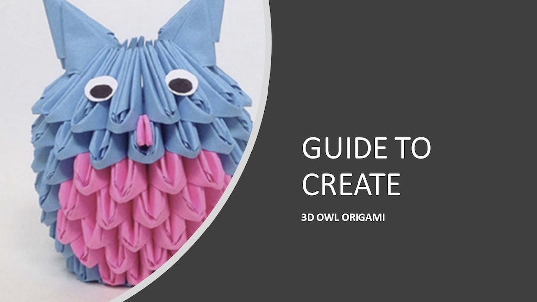 Guide to Paper 3D Origami - OWL - Etsy