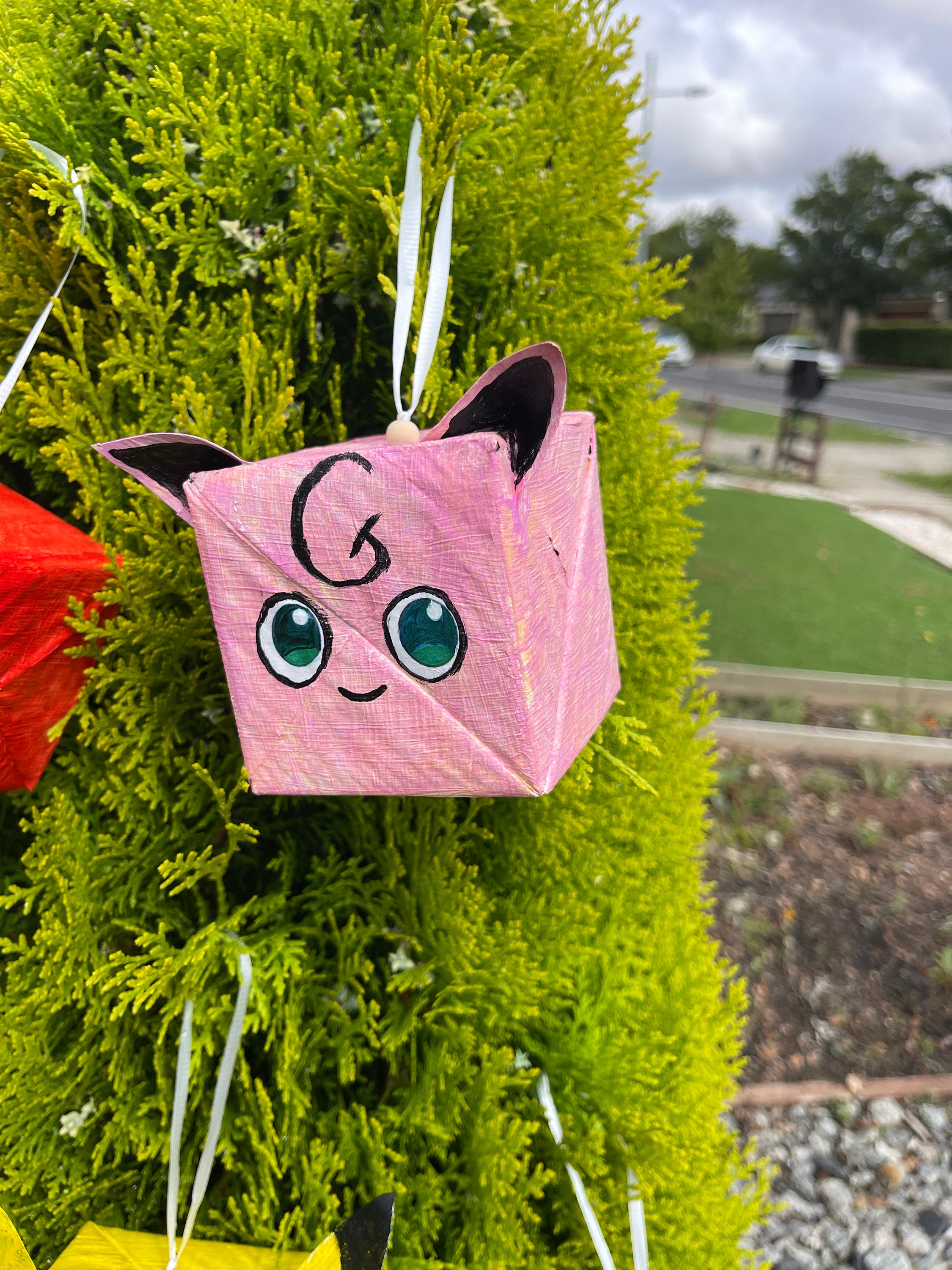 Eco-friendly Handpainted Origami Pokemon Cube Set of 6 Decoration ...