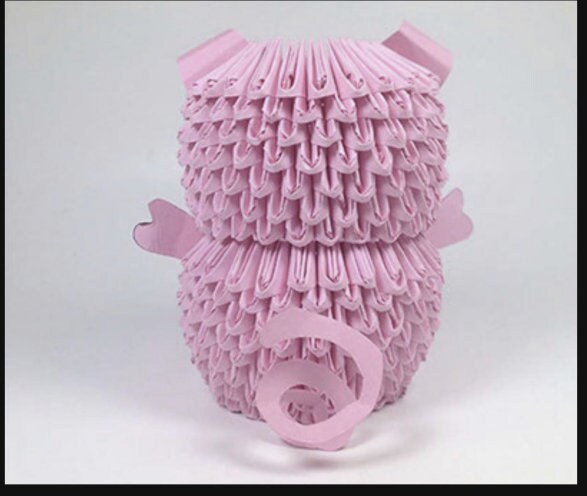 Guide to Paper 3D Origami - Pig - Etsy
