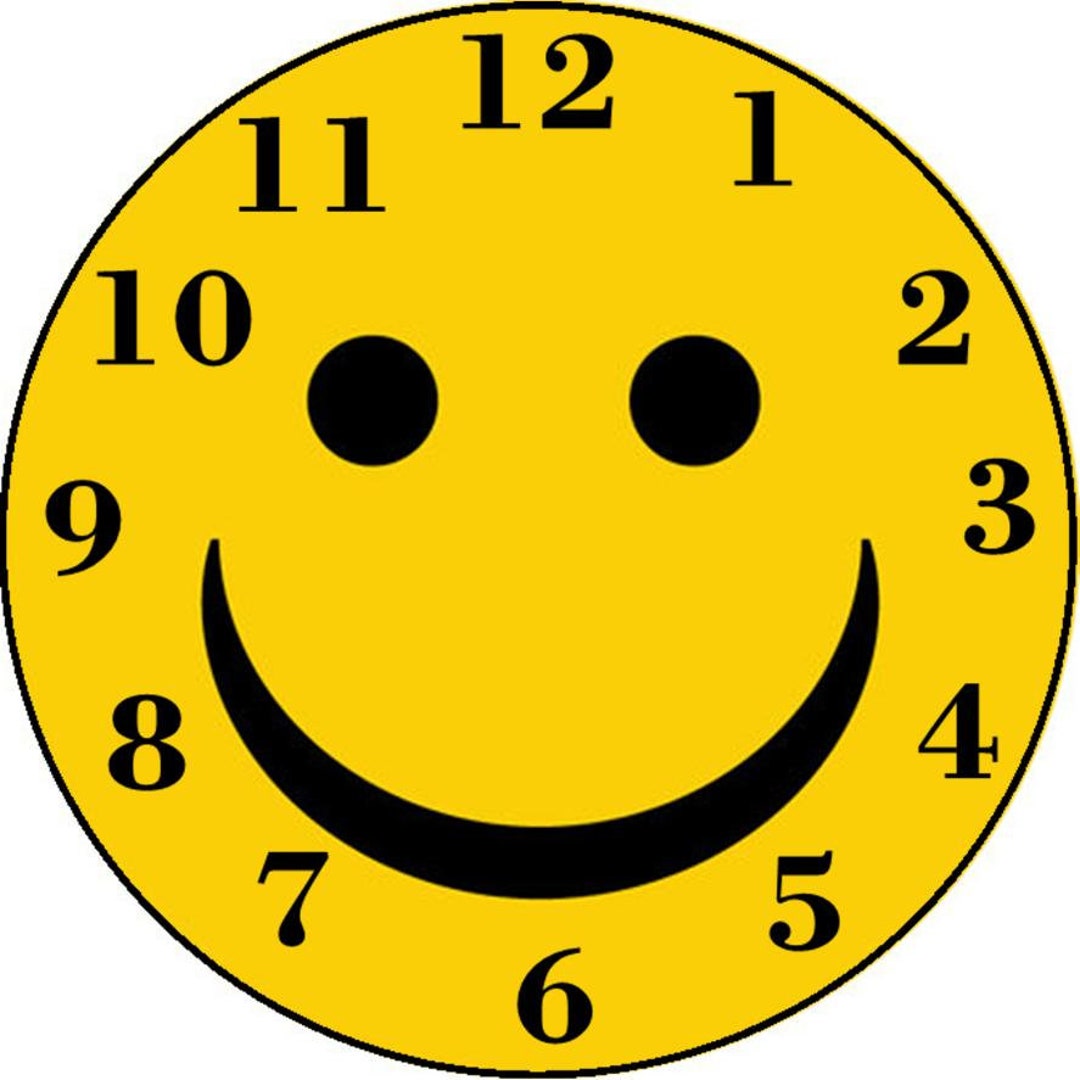Smiley Face. Wall Clock. - Etsy
