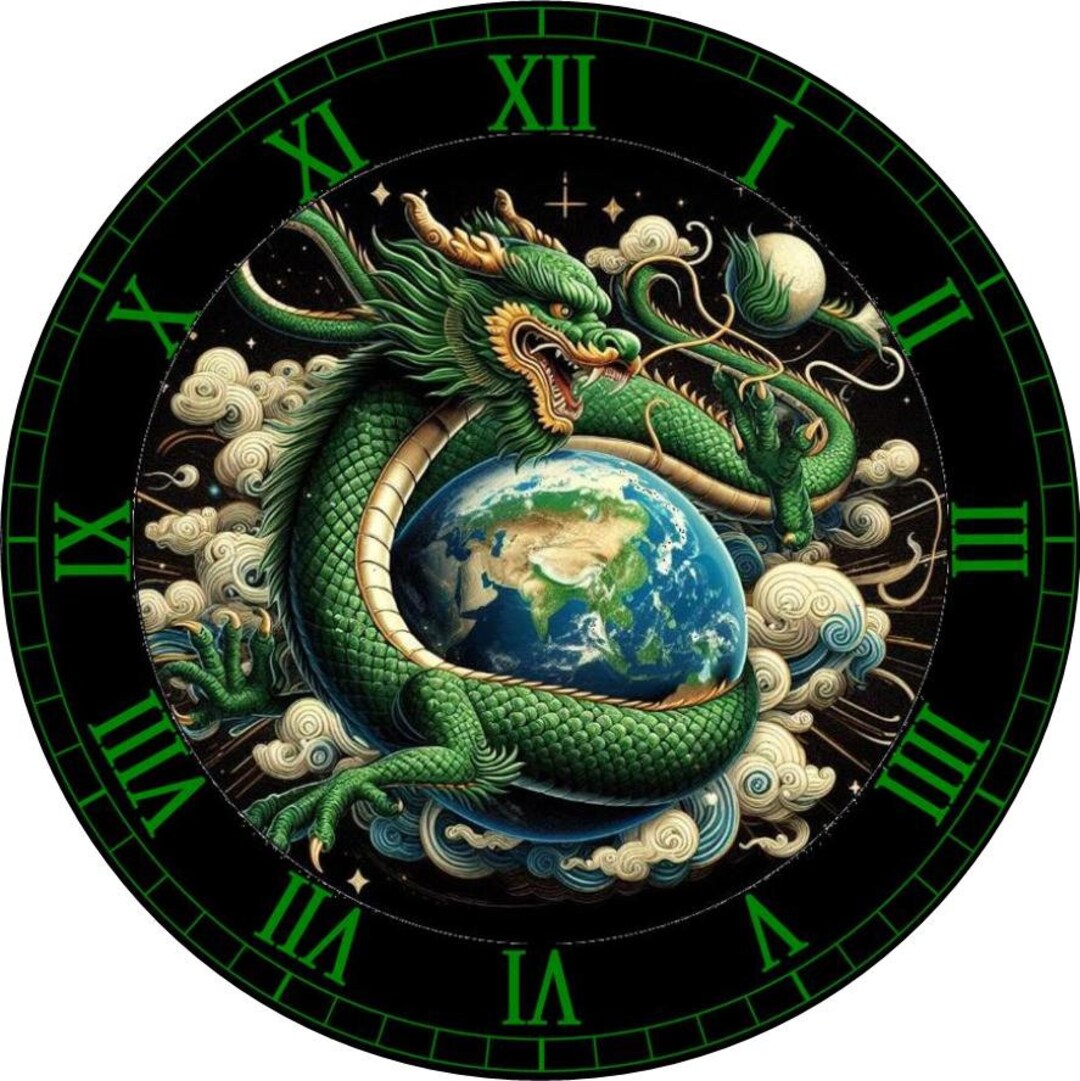 Chinese Dragon. Wall Clock. - Etsy
