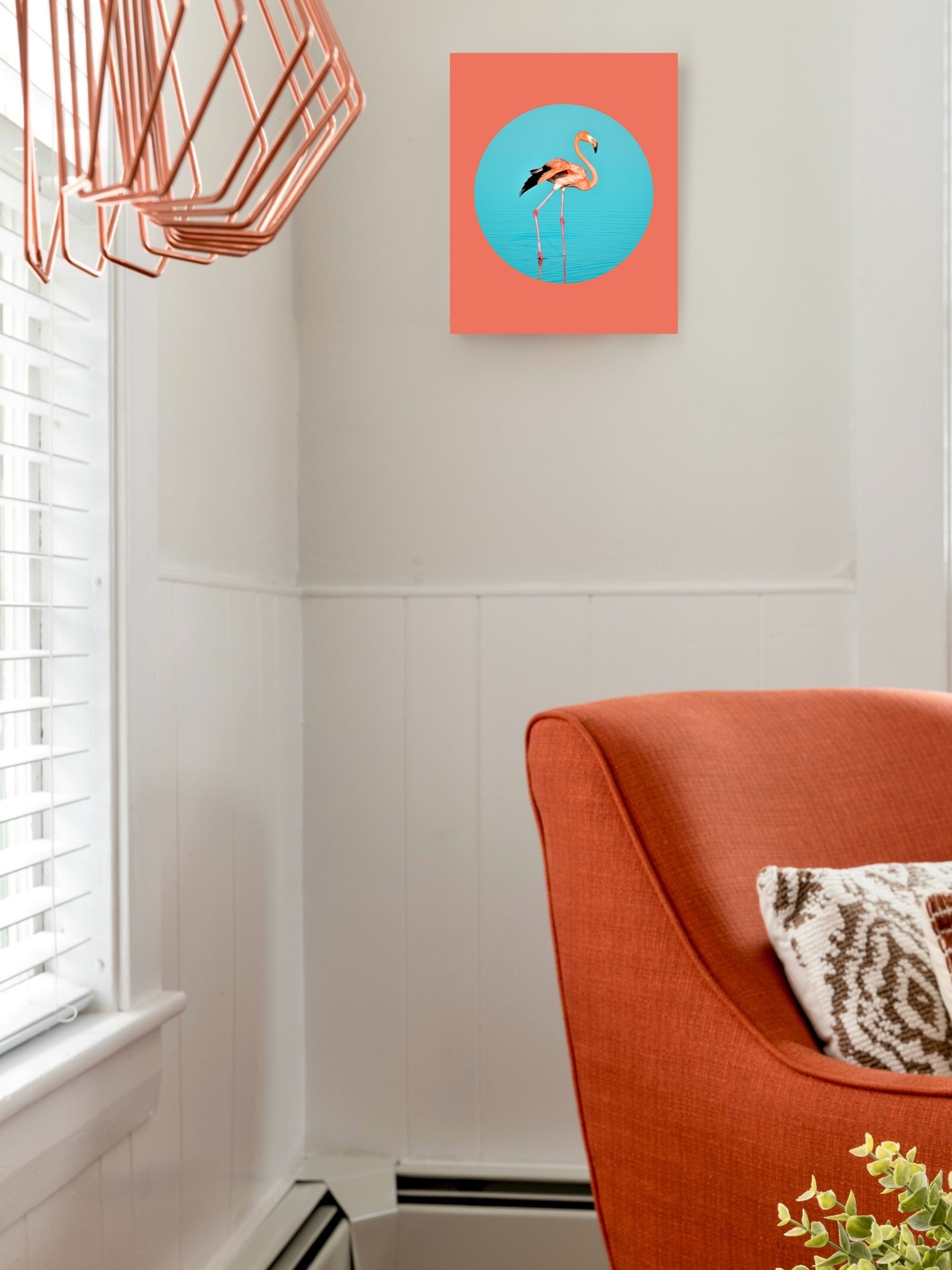 Modern Flamingo Poster - Etsy