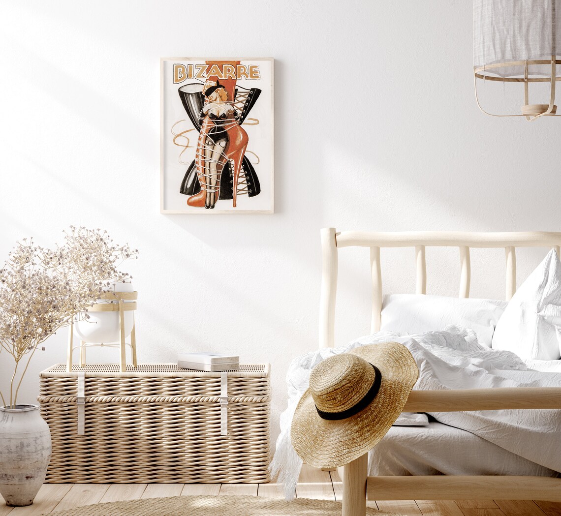 Bdsm Art Vintage Erotic Art Print Erotic Pin Up Erotic Etsy