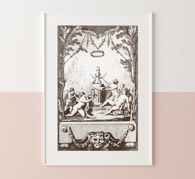 Vintage Erotic Art Erotic Cartoon Printable Antique Etsy