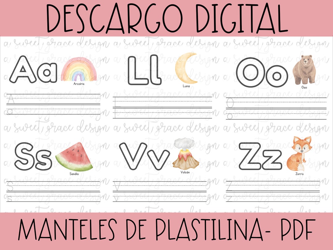 Tapetes De Plastilina Del Alfabeto | DESCARGO DIGITAL - Actividad ...