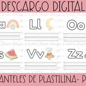 Tapetes De Plastilina Del Alfabeto | DESCARGO DIGITAL - Actividad ...
