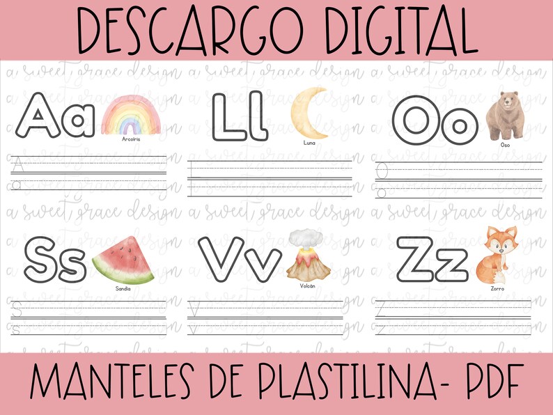 Tapetes De Plastilina Del Alfabeto | DESCARGO DIGITAL - Actividad ...