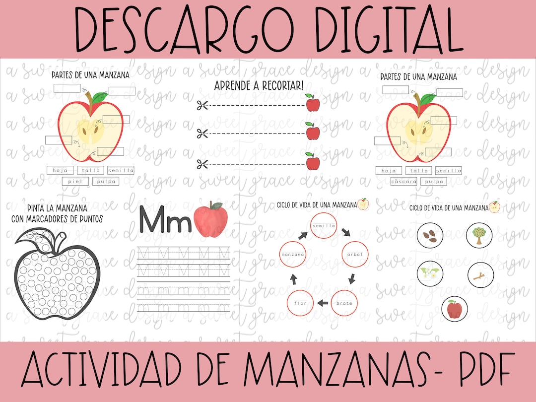 Actividades De Manzanas - PDF | DESCARGO DIGITAL - Imprimible ...